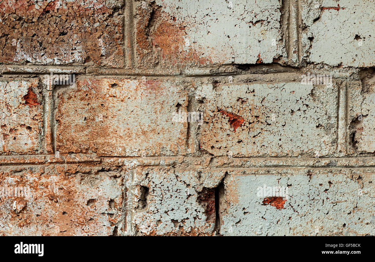 An old brick wall with signs of aging Stock Photo - Alamy