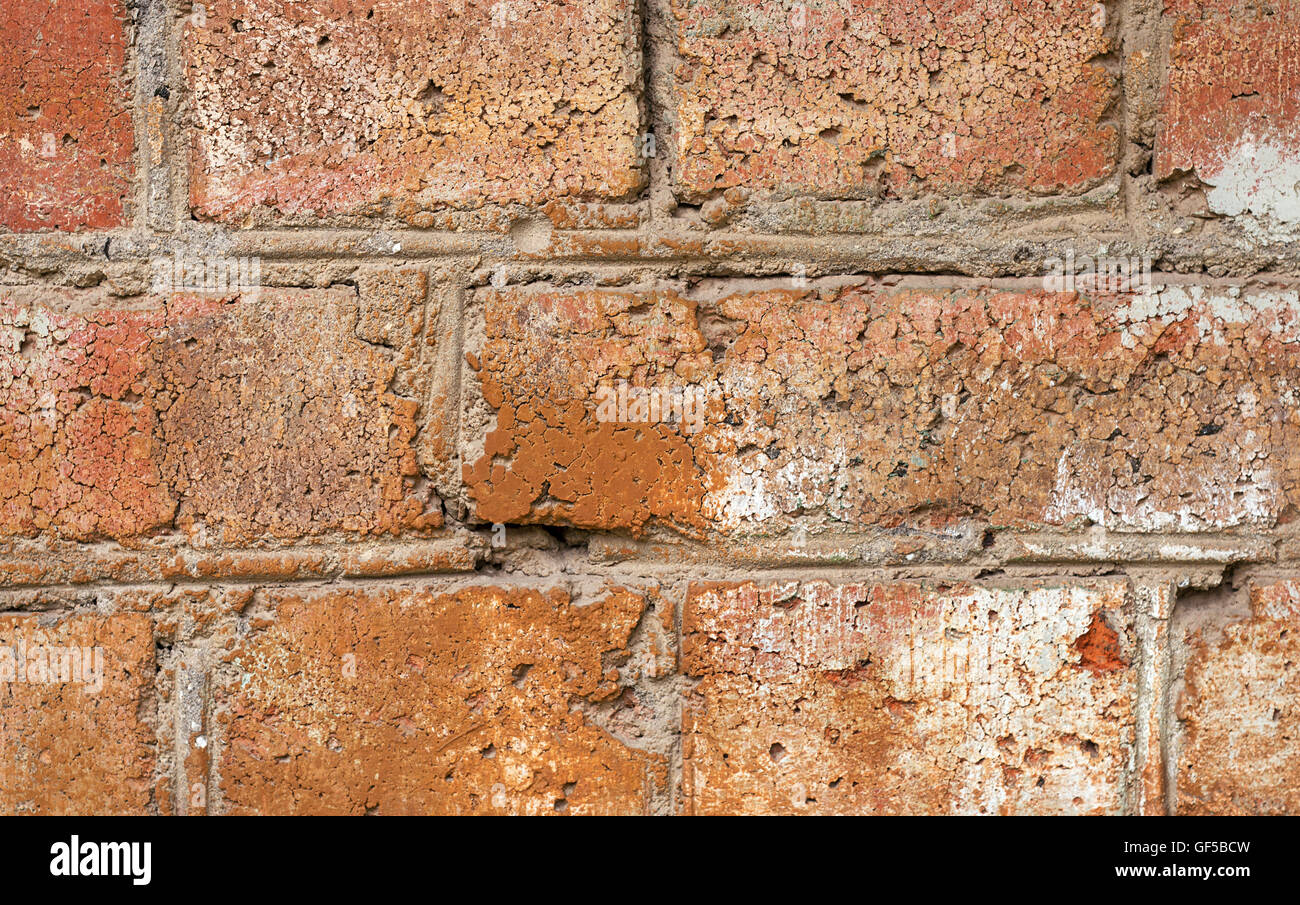 An old brick wall with signs of aging Stock Photo - Alamy