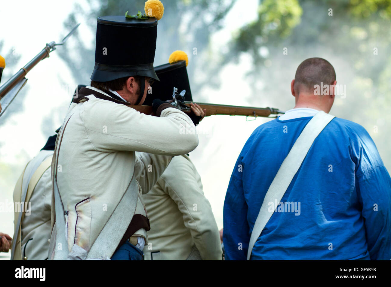 Historical reenactment of the Battle of Napoleon called “ dei Camolli ...