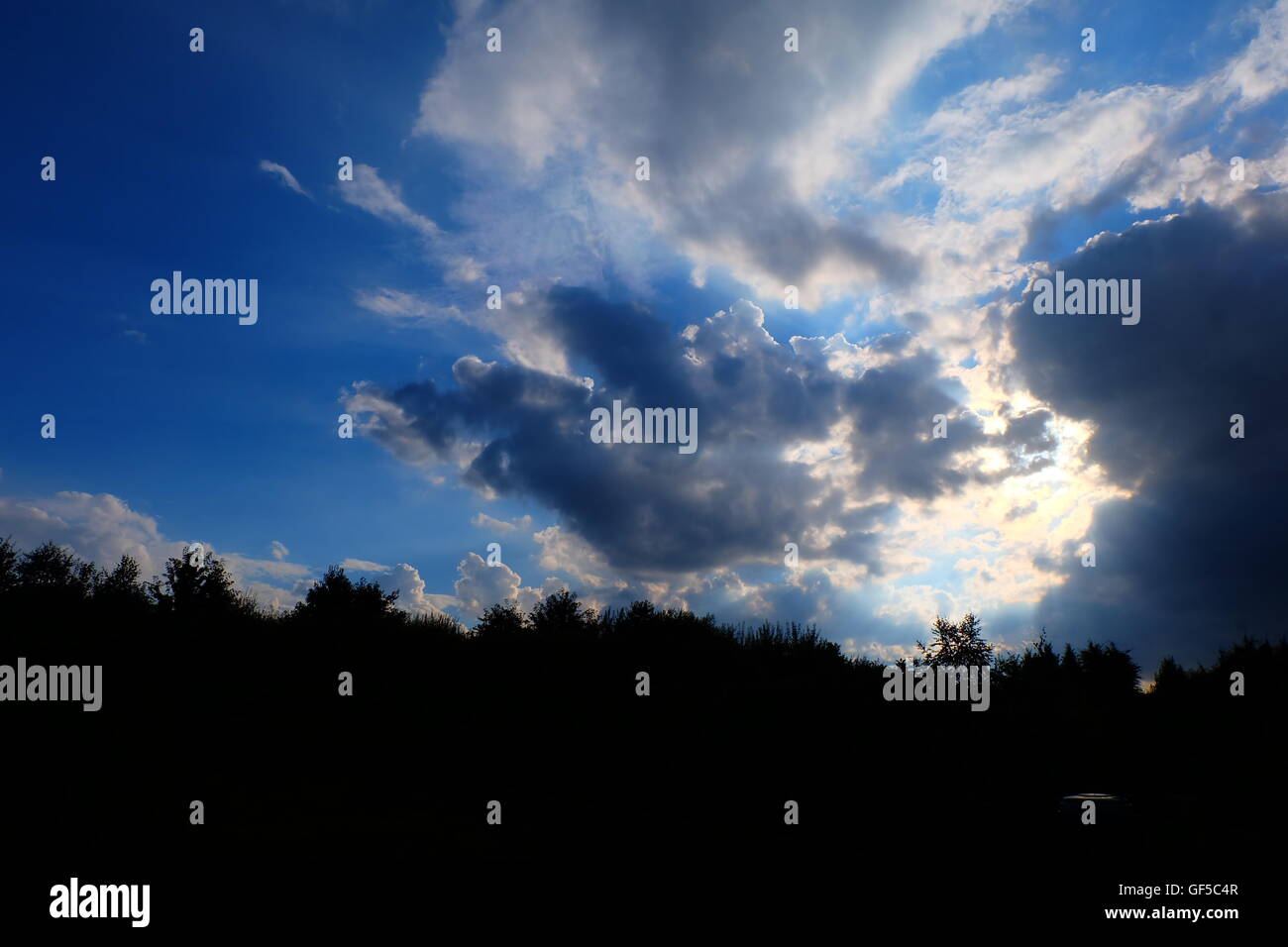 SKY SUN BLUE SKY NATURE LANDSCAPE Stock Photo - Alamy
