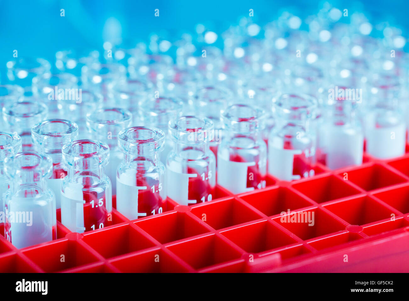 test tubes in laboratory rack Stock Photo - Alamy