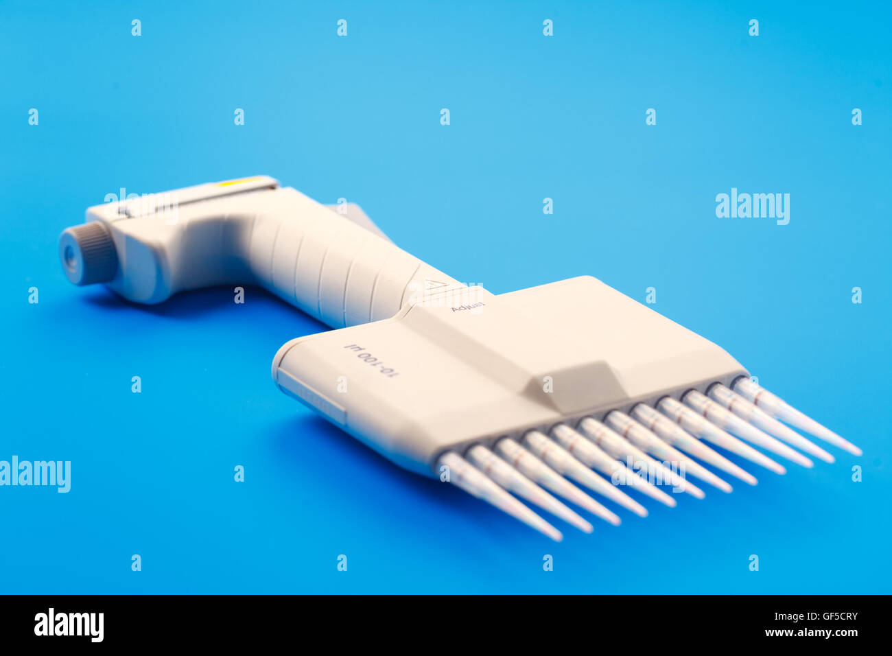 microbiology multi pipette Stock Photo - Alamy