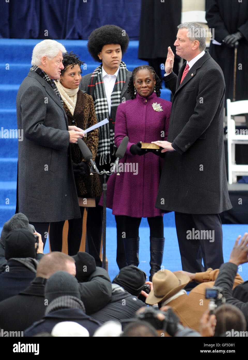 NEW YORK, NY - JANUARY 01: Former President Bill Clinton pictured with ...