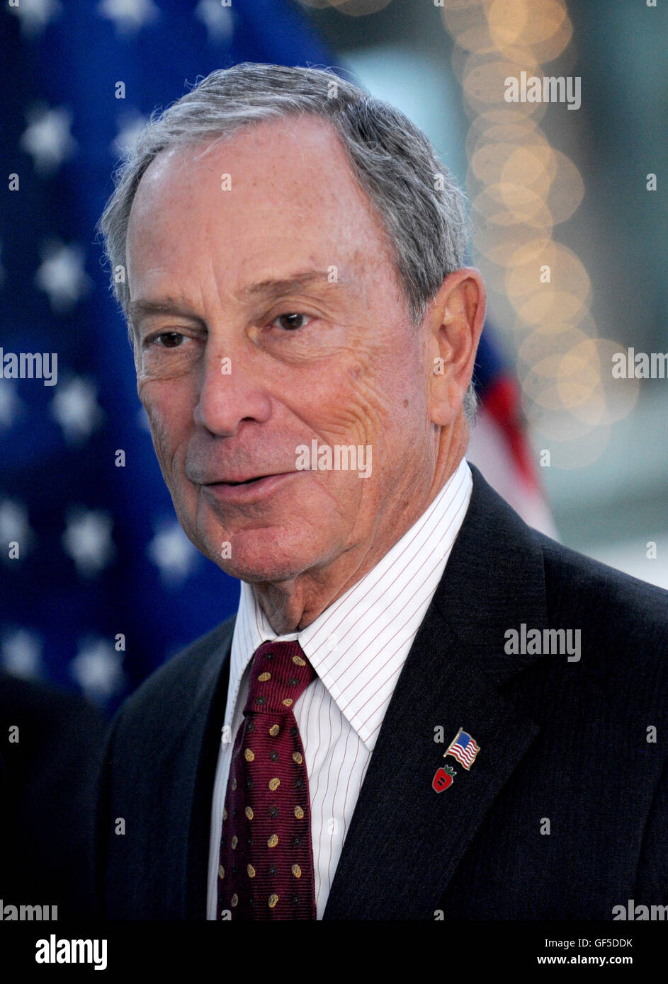 NEW YORK, NY - DECEMBER 19: Mayor Michael Bloomberg pictured during a ...