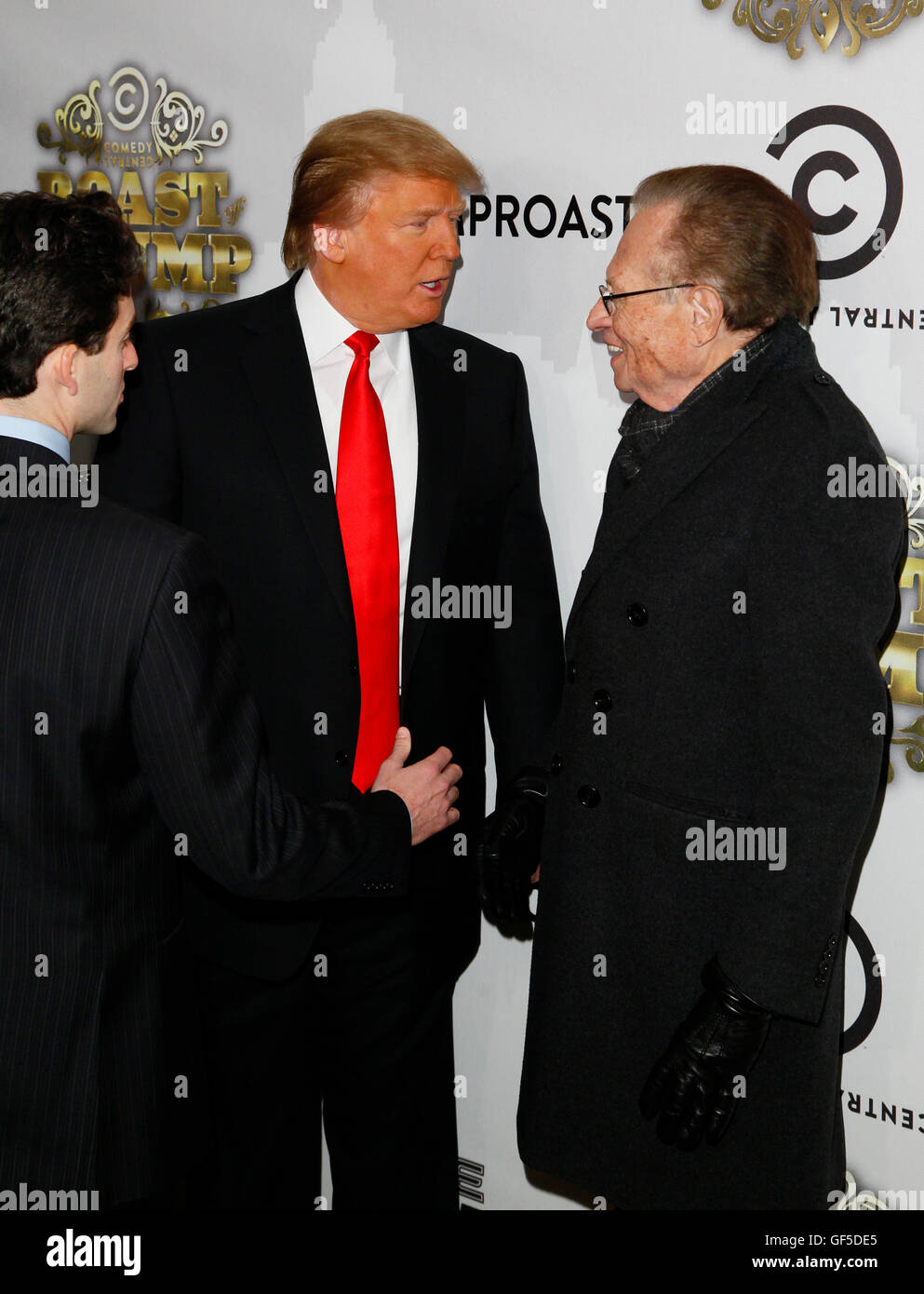 Donald Trump & Larry King pictured at the "Comedy Central Roast of ...