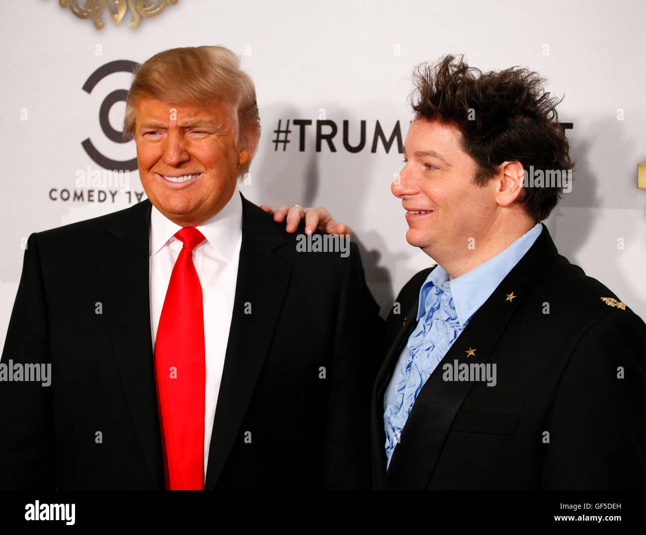 Donald Trump and Jeffrey Ross pictured at the "Comedy Central Roast of ...