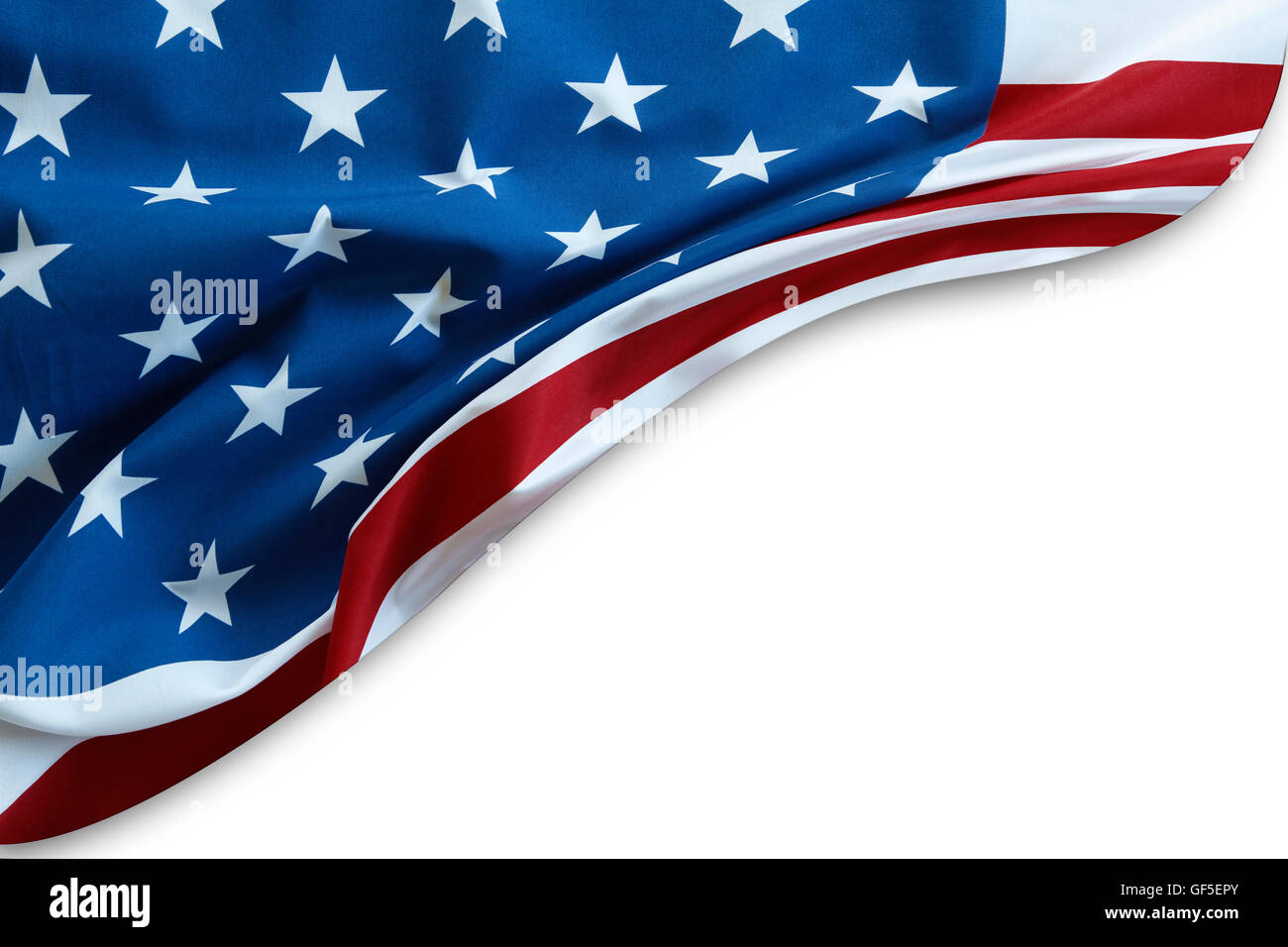 Closeup of American flag on plain background Stock Photo - Alamy