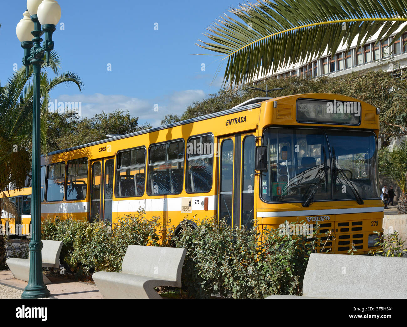 Yellow public bus hi-res stock photography and images - Alamy