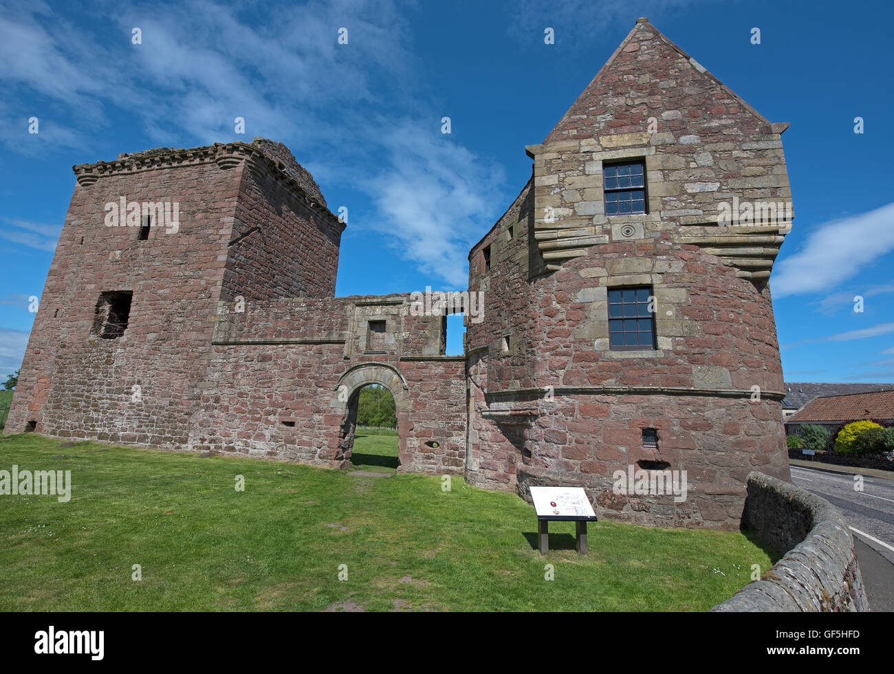 Burleigh Castle once the home of the Balfour dynasty Scheduled Ancient ...