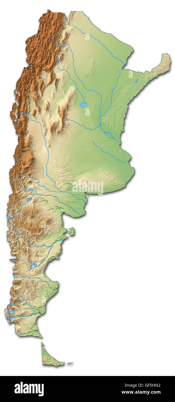 Map of argentina hi-res stock photography and images - Alamy