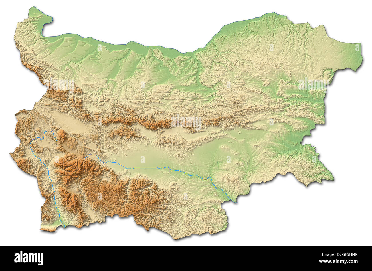 Map of bulgaria hi-res stock photography and images - Alamy