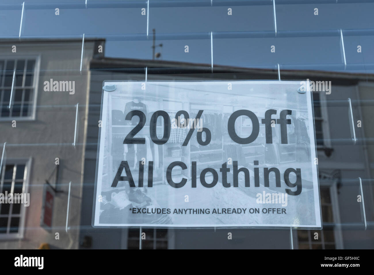 High street sales posters - as metaphor for concept of recession ...