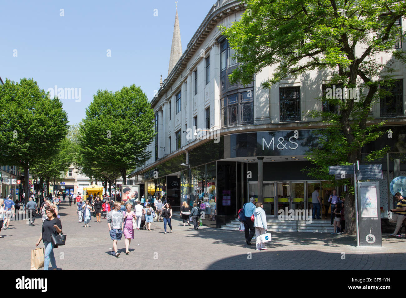 Nottingham shopping street hi-res stock photography and images - Alamy