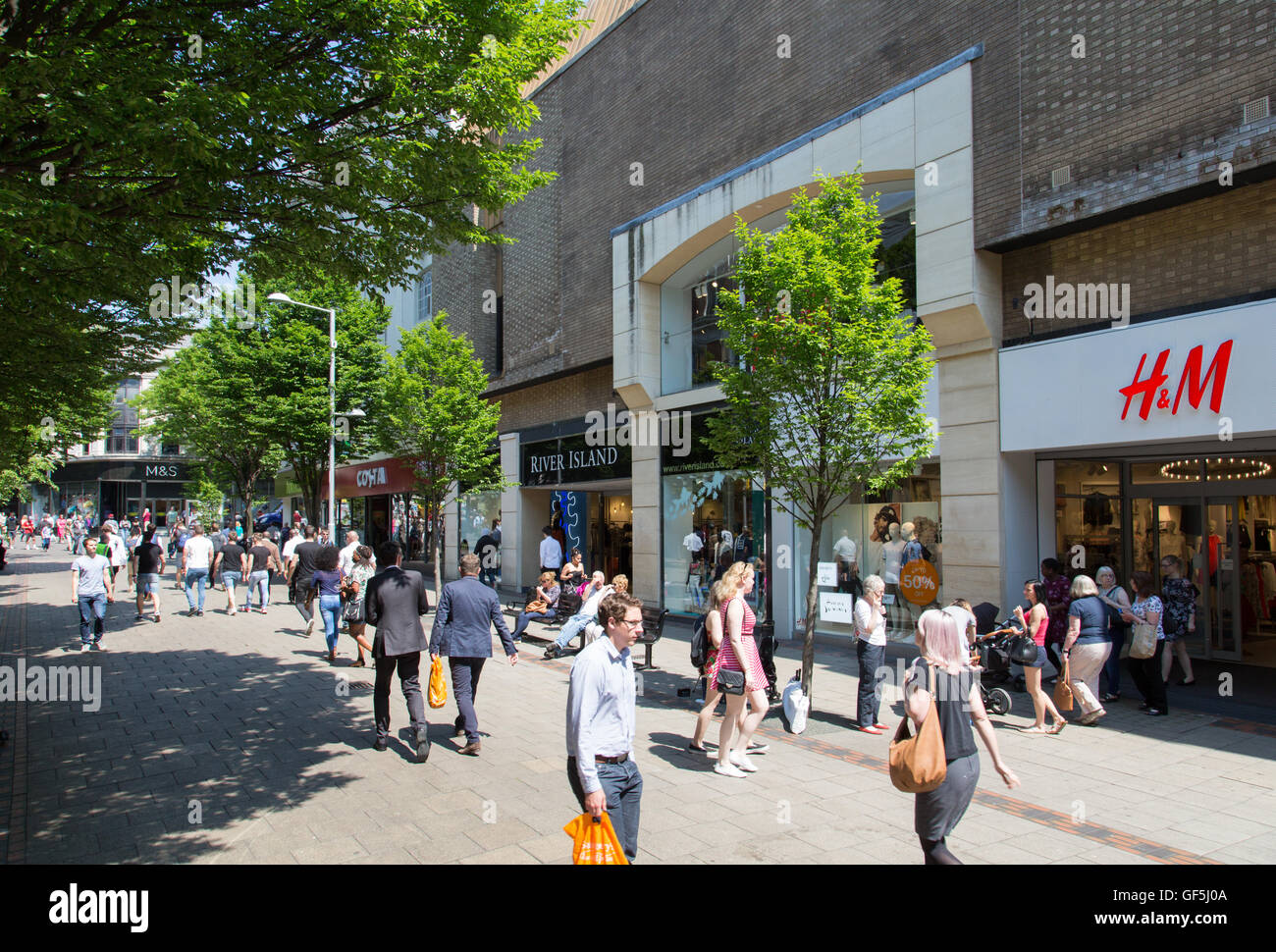 Lister Gate, Nottingham city centre Stock Photo - Alamy