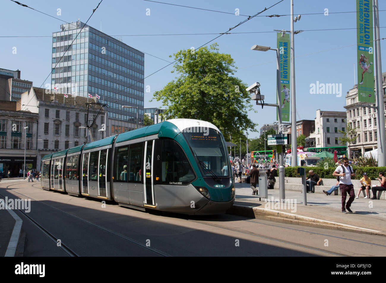 Nottingham trams hi-res stock photography and images - Alamy
