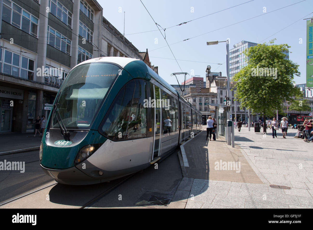 Nottingham trams hi-res stock photography and images - Alamy