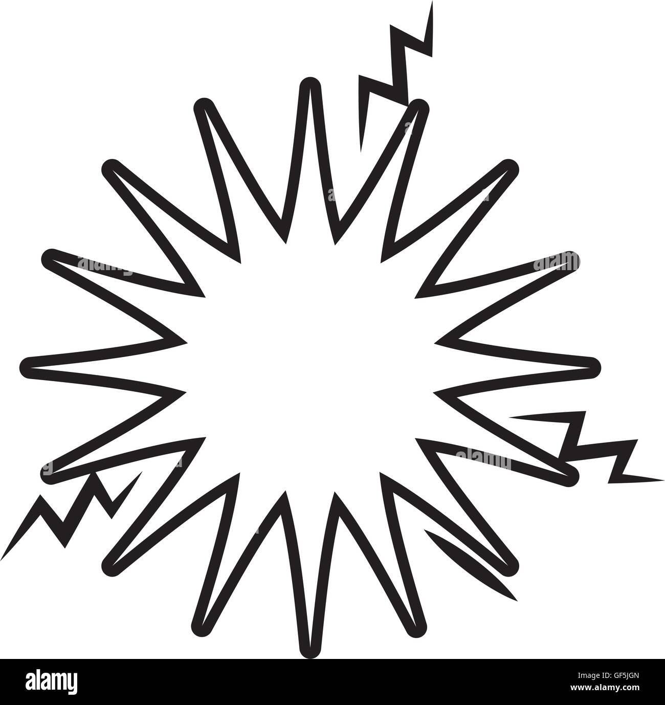 explosion banner isolated icon design Stock Vector Image & Art - Alamy