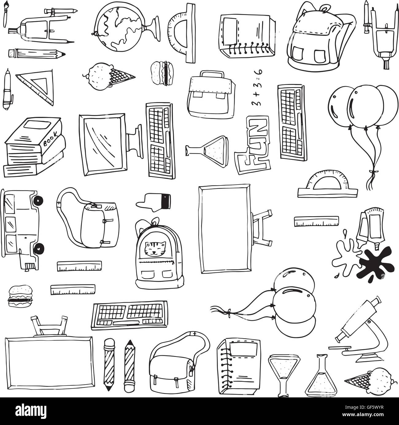 Cute hand draw school doodles hi-res stock photography and images - Alamy Cute hand draw school doodles hi-res stock photography and images - Alamy