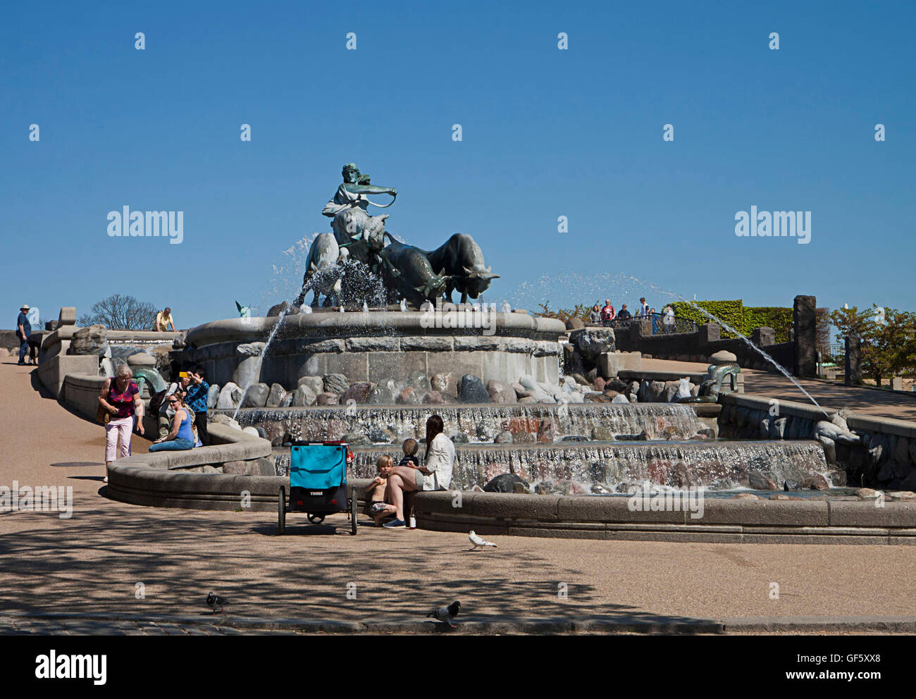 Copenhagen, Denmark - Gefion Fountain designed by Anders Bundgaard ...