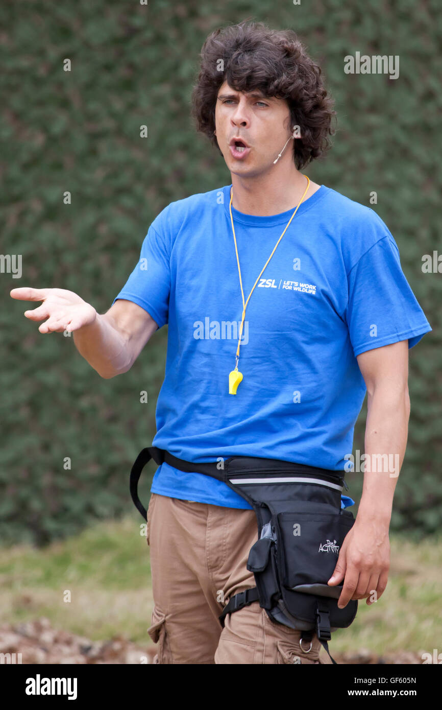 Hertfordshire, England, Circa July 2016, Andy Day, Actor and wildlife ...
