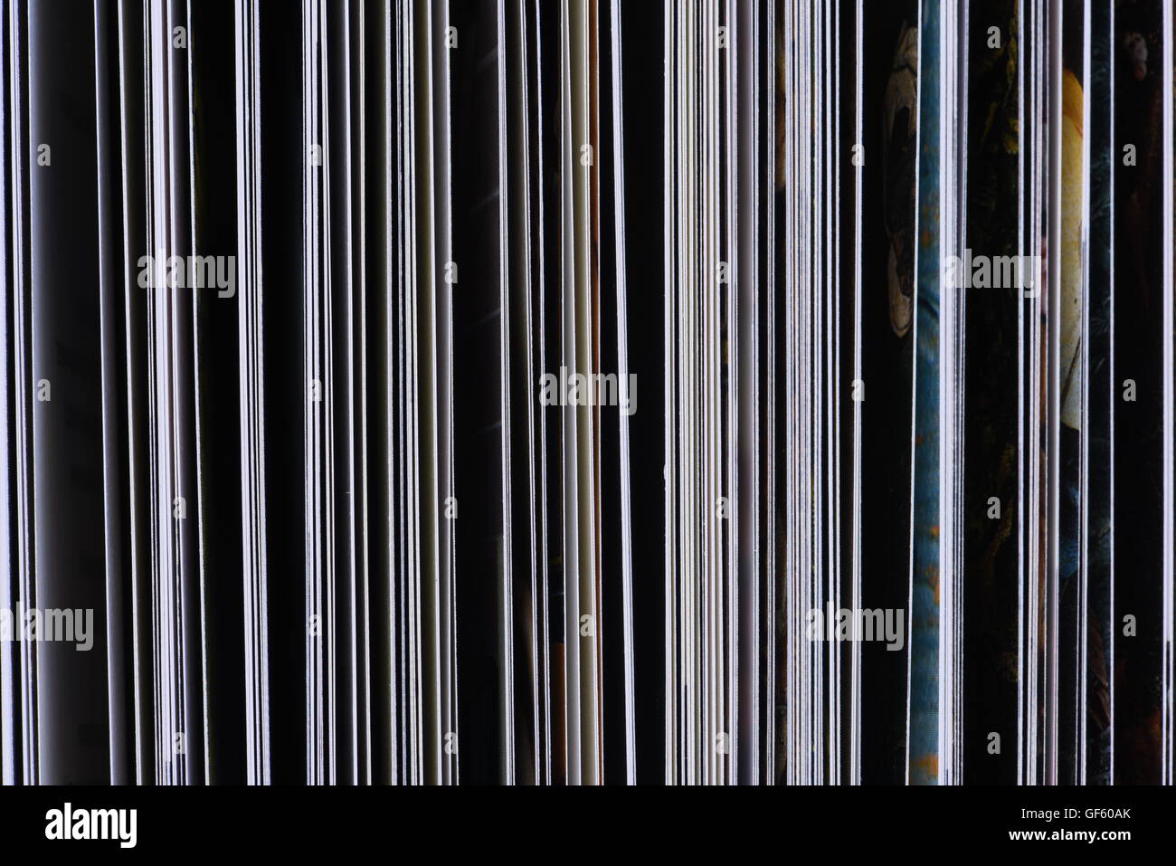 Closeup of the edge of open book pages Stock Photo - Alamy