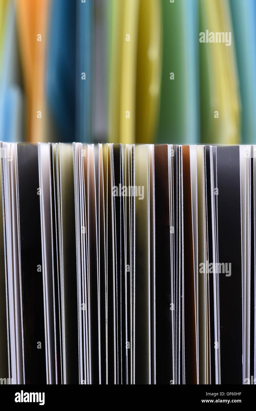 Closeup of the edge of open book pages Stock Photo - Alamy