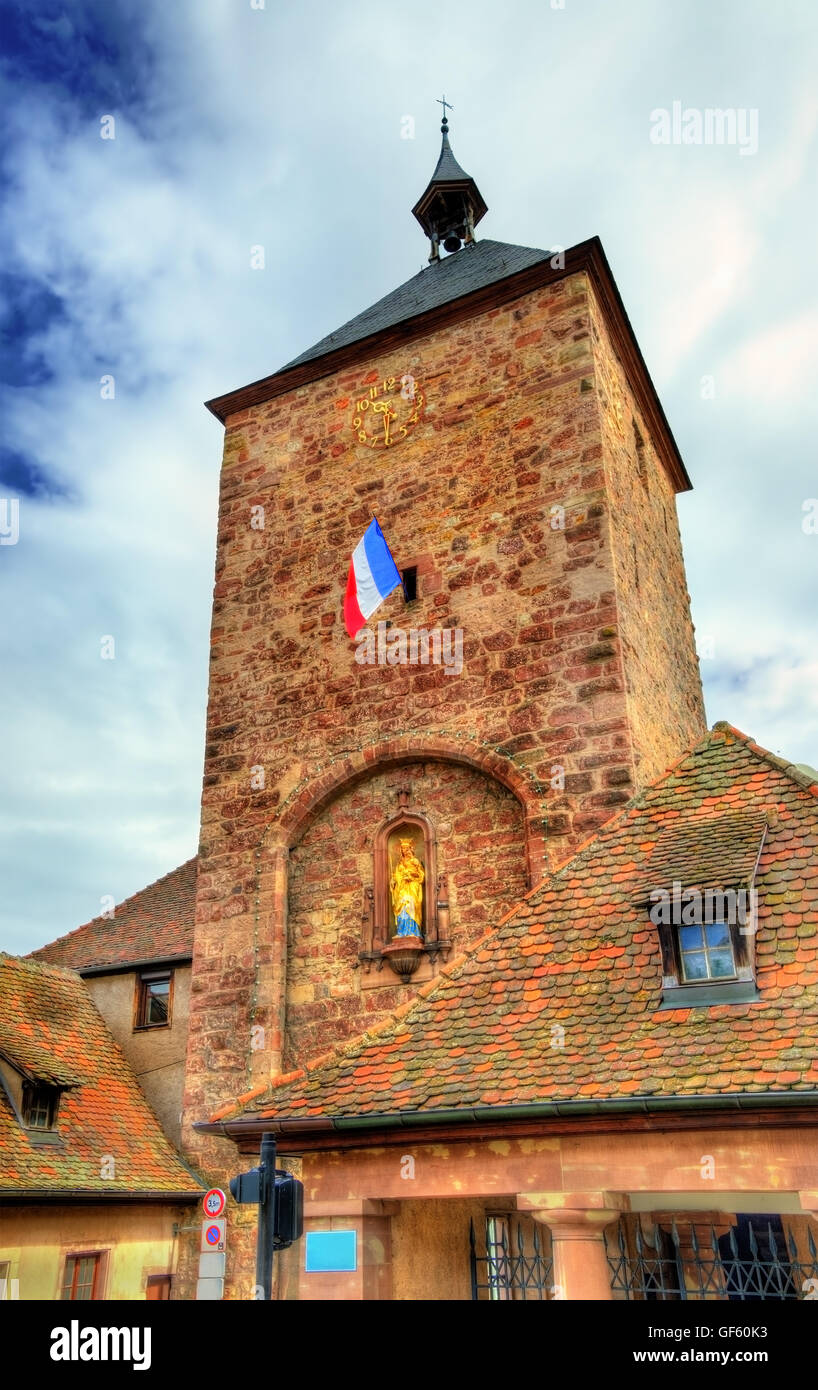 Tour des Forgerons, Blacksmiths tower in Molsheim - France Stock Photo ...