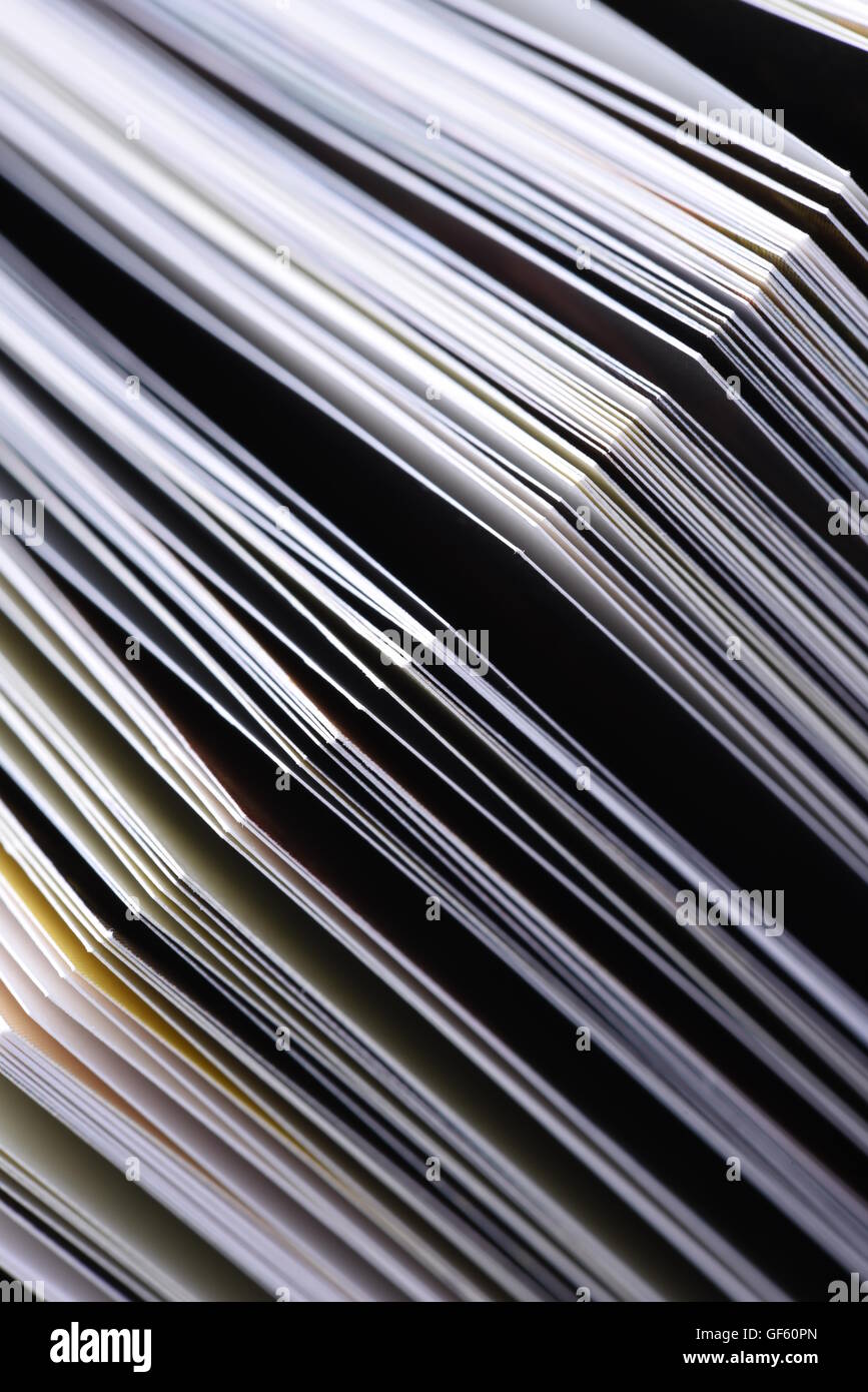 Closeup of the edge of open book pages Stock Photo - Alamy