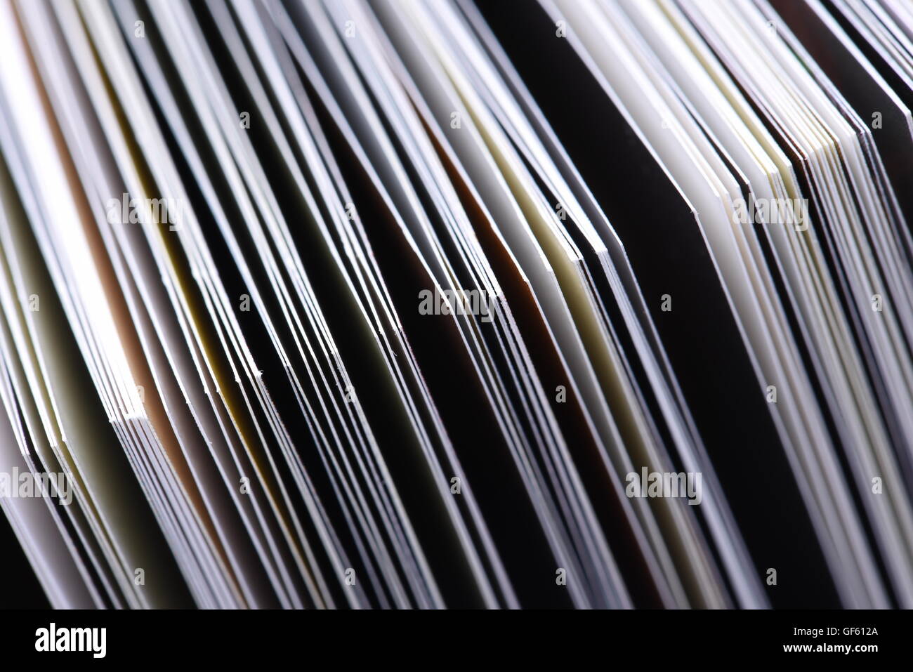 Closeup of the edge of open book pages Stock Photo - Alamy