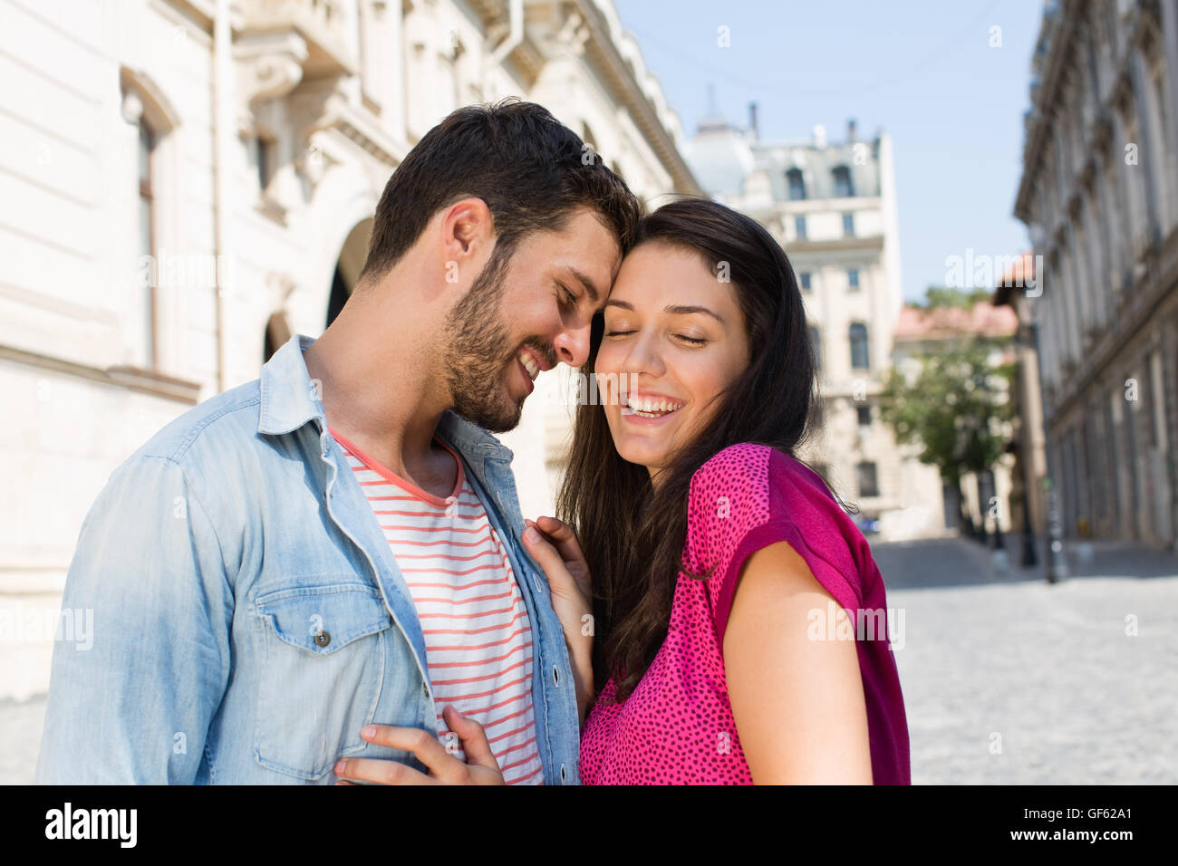 Young couple romancing Stock Photo - Alamy