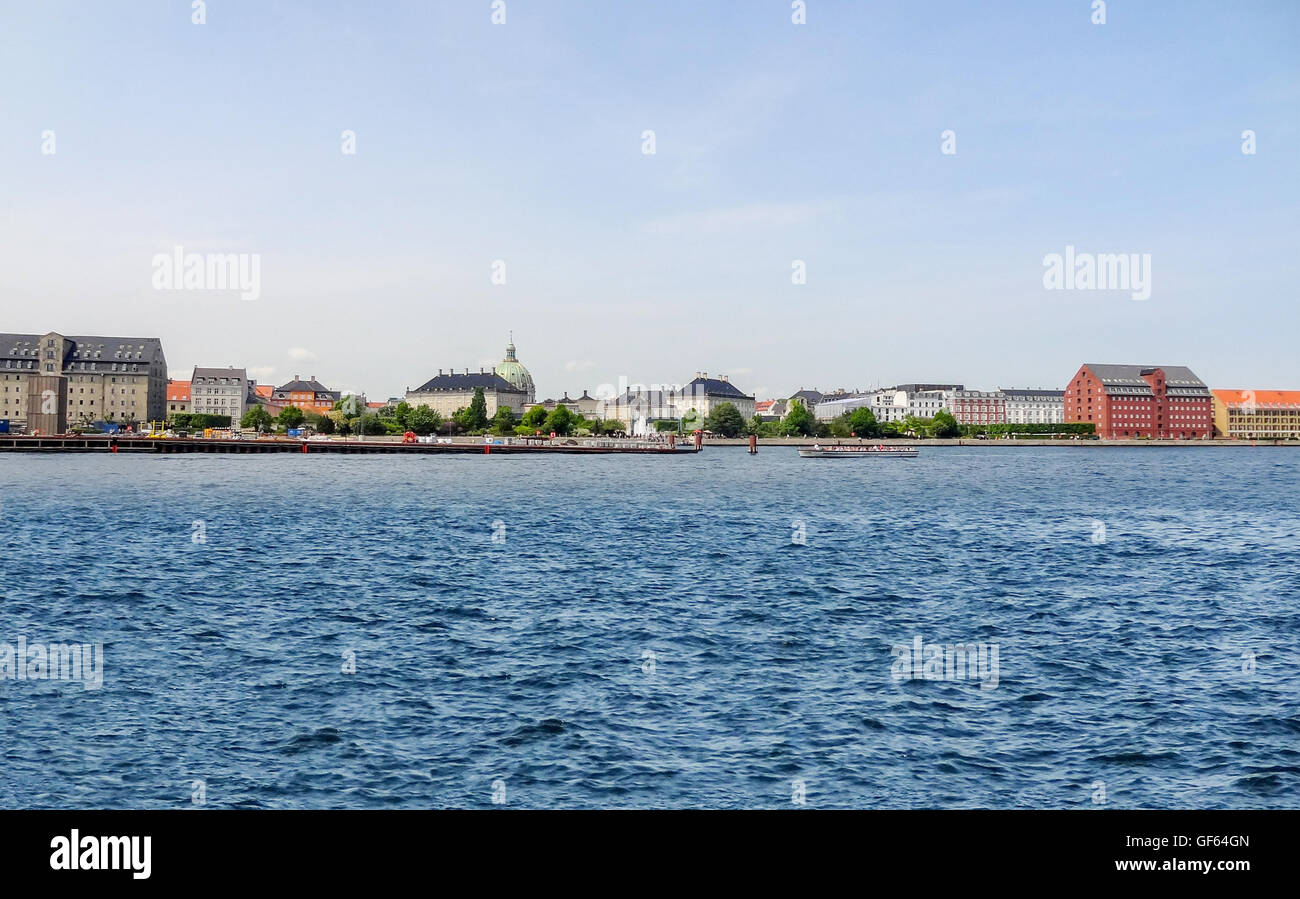 waterside scenery in Copenhagen, the capital city of Denmark Stock ...