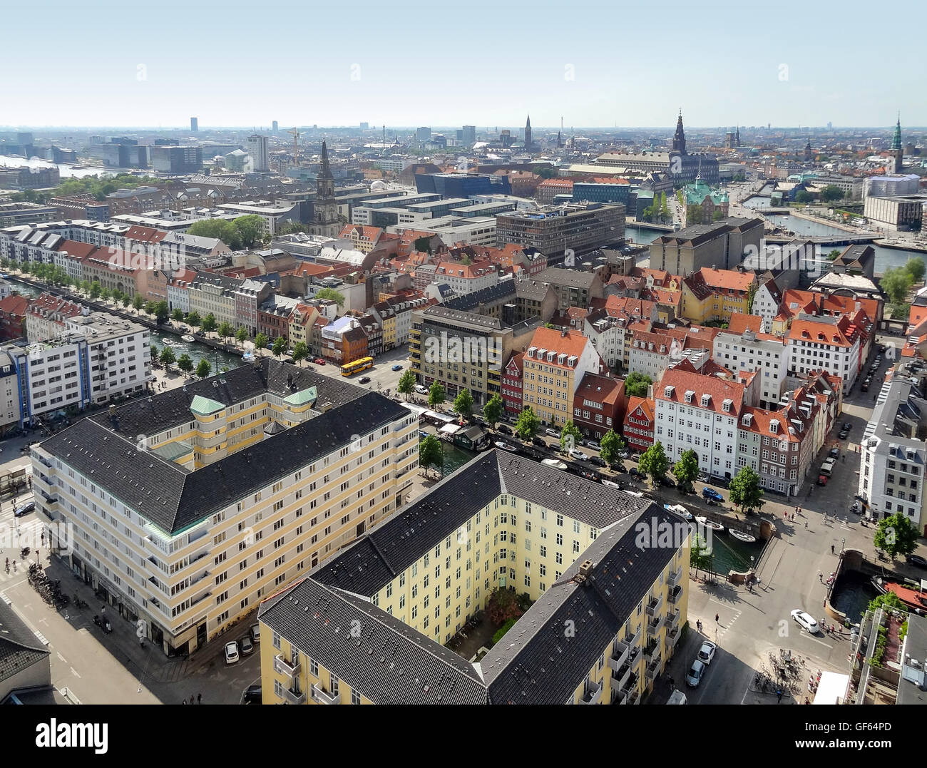 aerial view of Copenhagen, the capital city of Denmark Stock Photo - Alamy