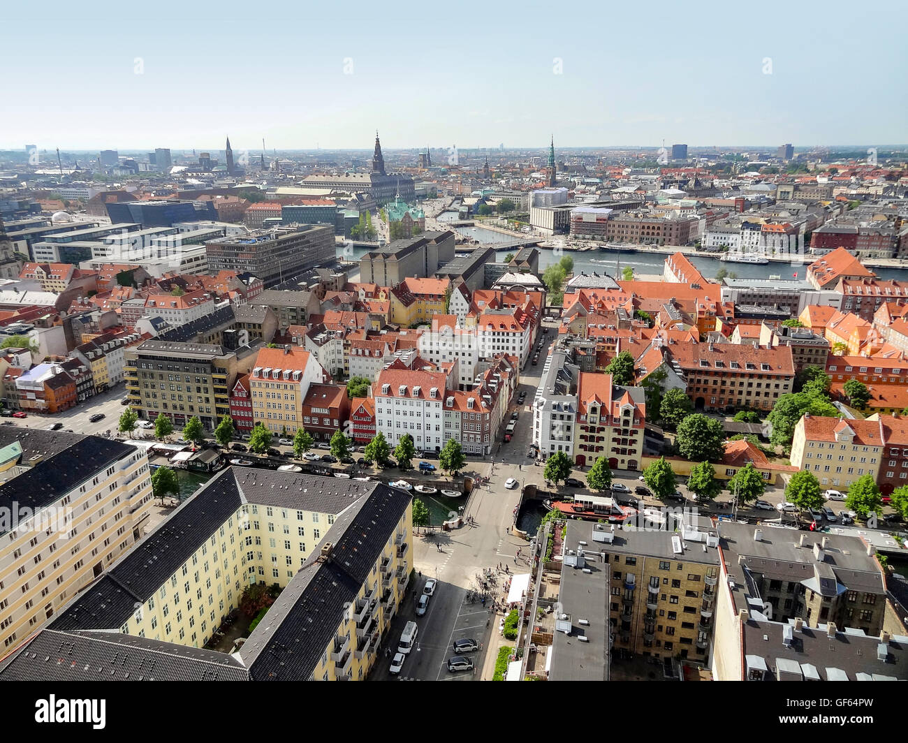 aerial view of Copenhagen, the capital city of Denmark Stock Photo - Alamy