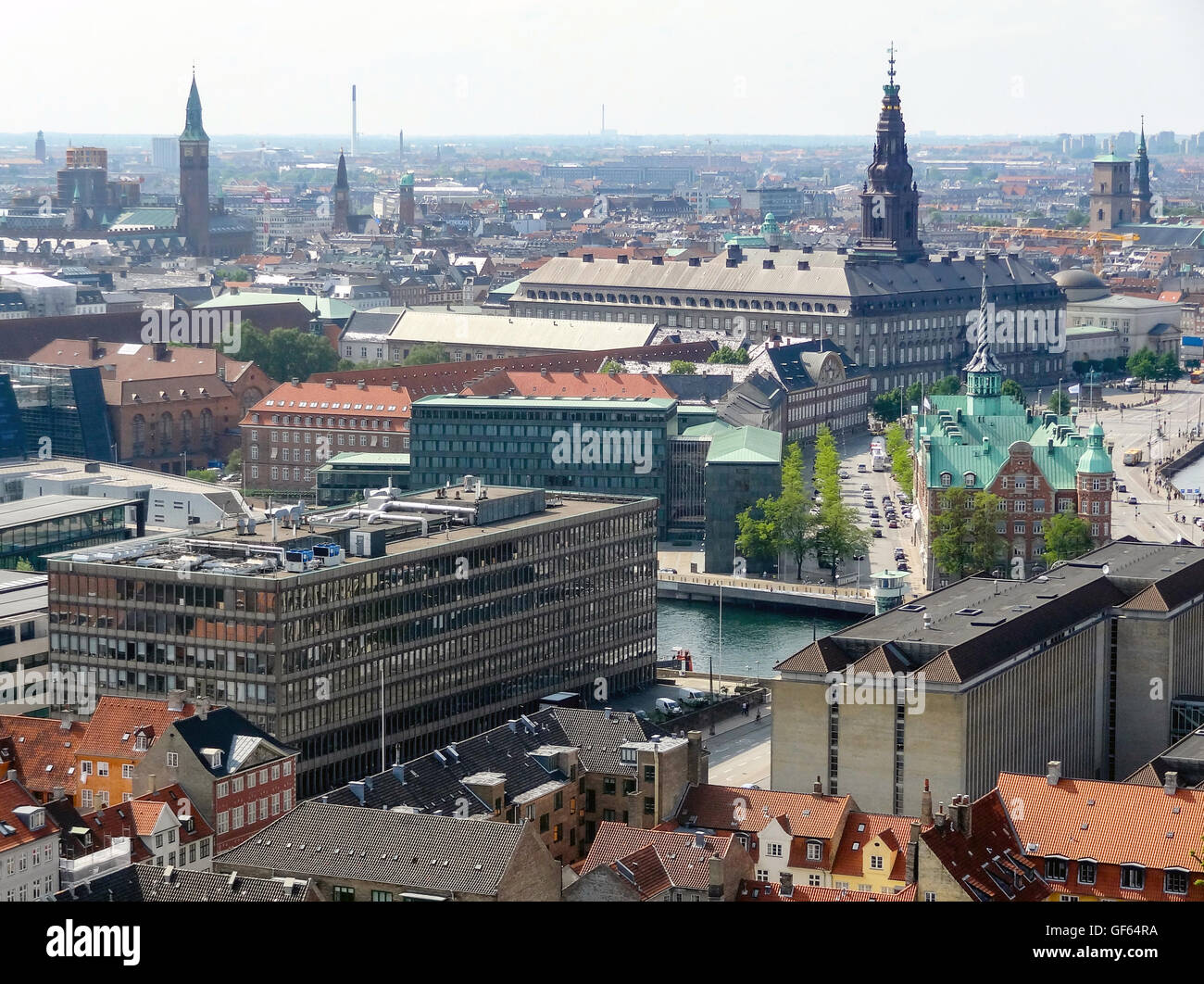 aerial view of Copenhagen, the capital city of Denmark Stock Photo - Alamy
