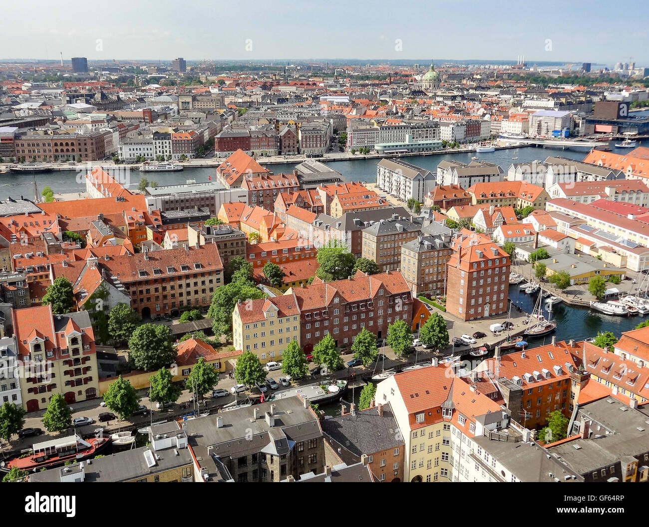 aerial view of Copenhagen, the capital city of Denmark Stock Photo - Alamy