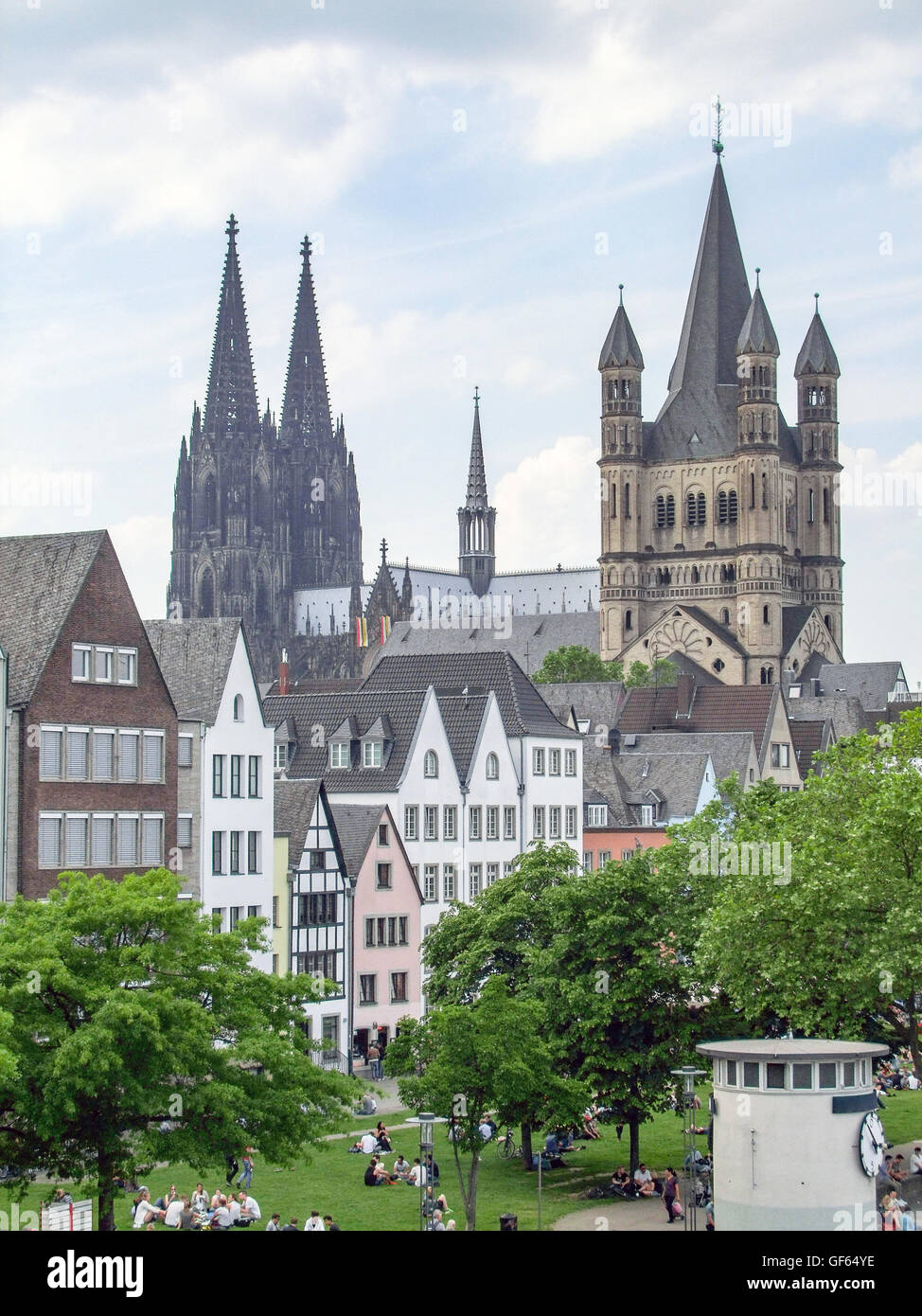 scenery in Cologne, a city in North Rhine-Westphalia in Germany Stock ...