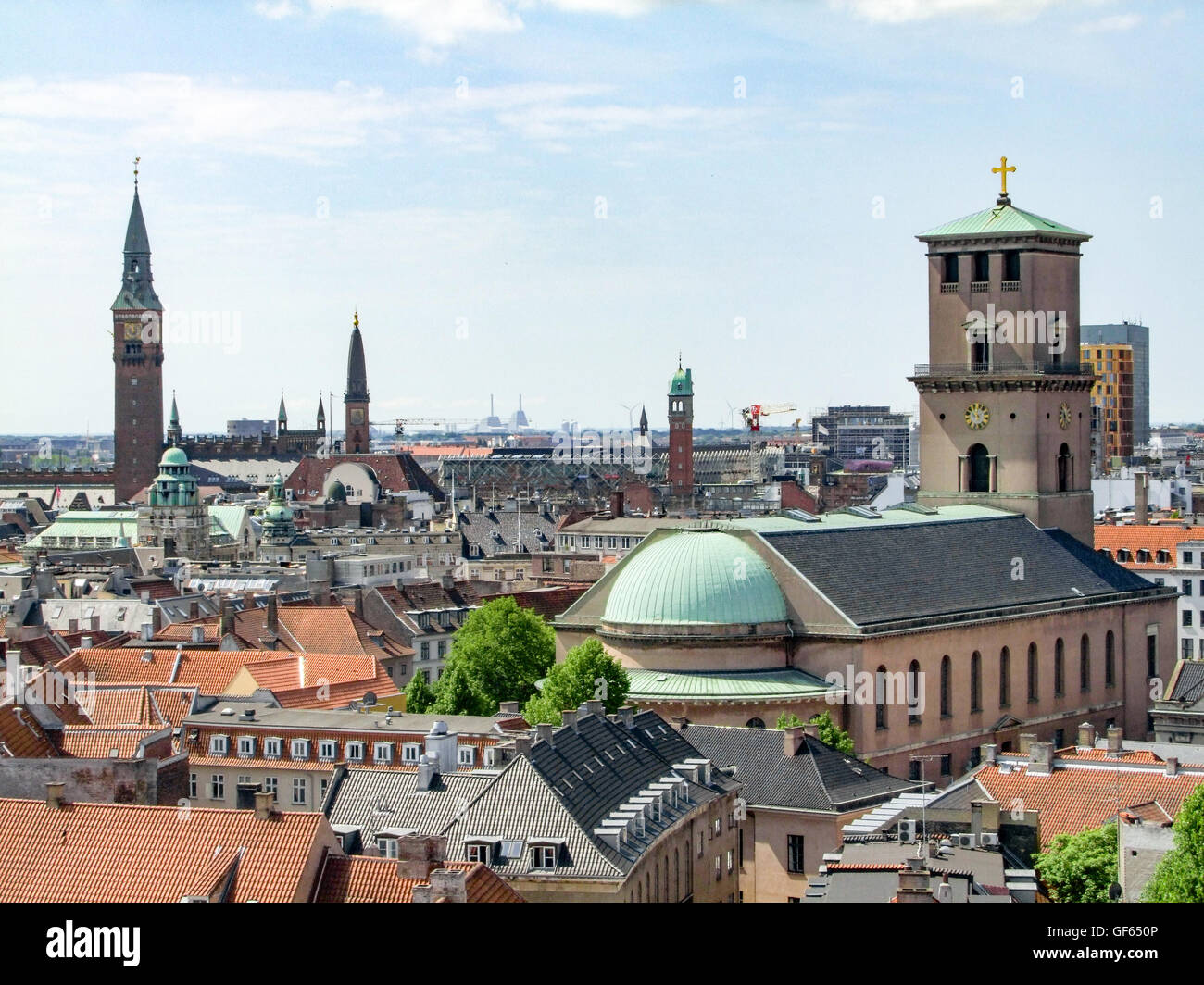aerial view of Copenhagen, the capital city of Denmark Stock Photo - Alamy