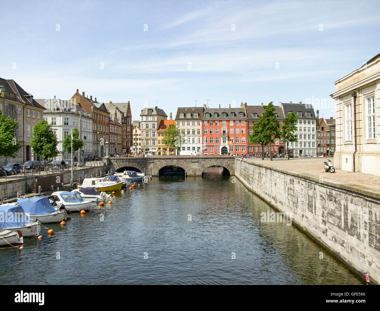 waterside scenery in Copenhagen, the capital city of Denmark Stock ...