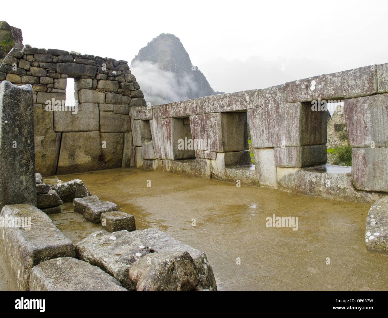 Massive stone construction of Machu Picchu Stock Photo - Alamy