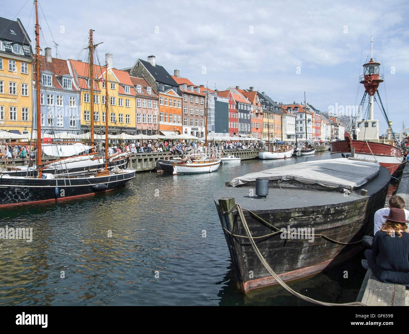 waterside scenery in Copenhagen, the capital city of Denmark Stock ...