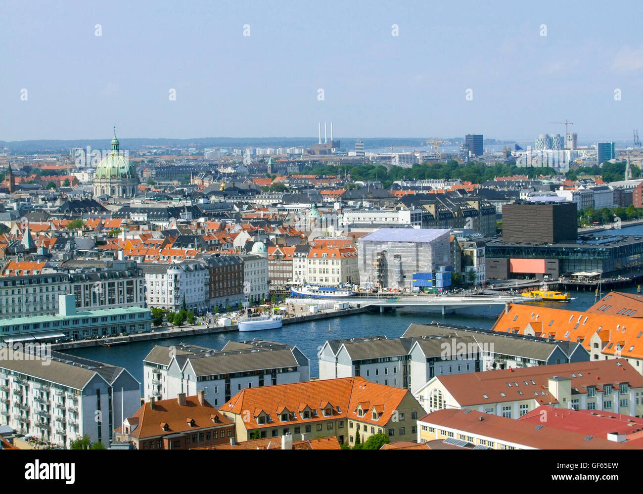 aerial view of Copenhagen, the capital city of Denmark Stock Photo - Alamy