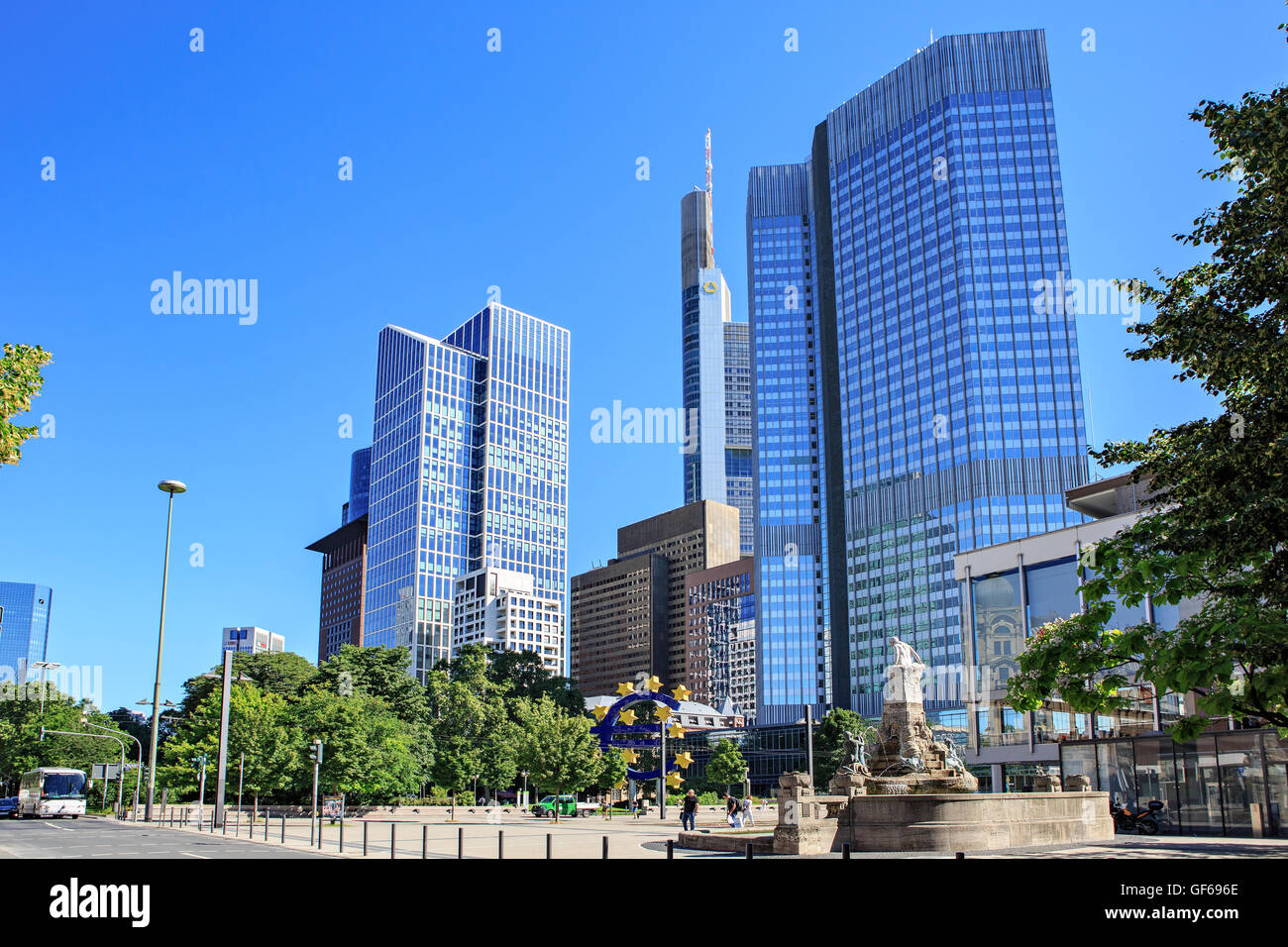 FRANKFURT ON THE MAIN, GERMANY - CIRCA JUNE, 2016: The Willy-Brandt ...