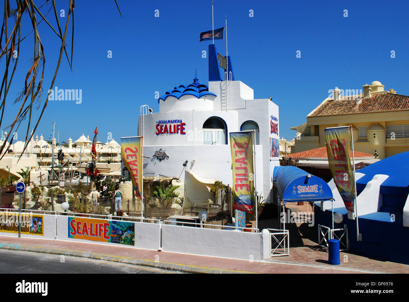 View of the Sea Life Centre, Benalmadena, Costa del Sol, Malaga ...