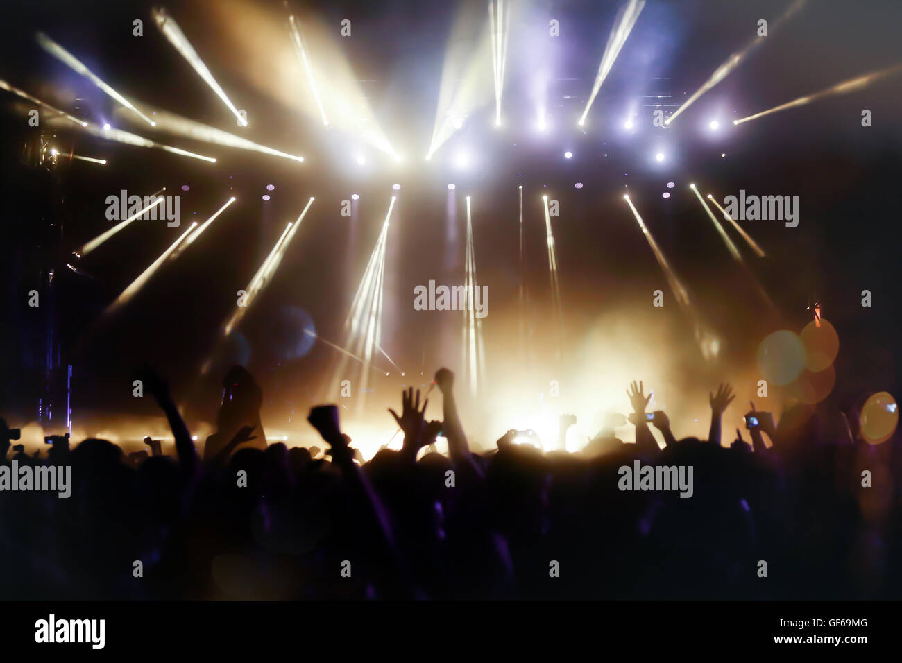 Crowd people dance dancing hands up hi-res stock photography and images ...