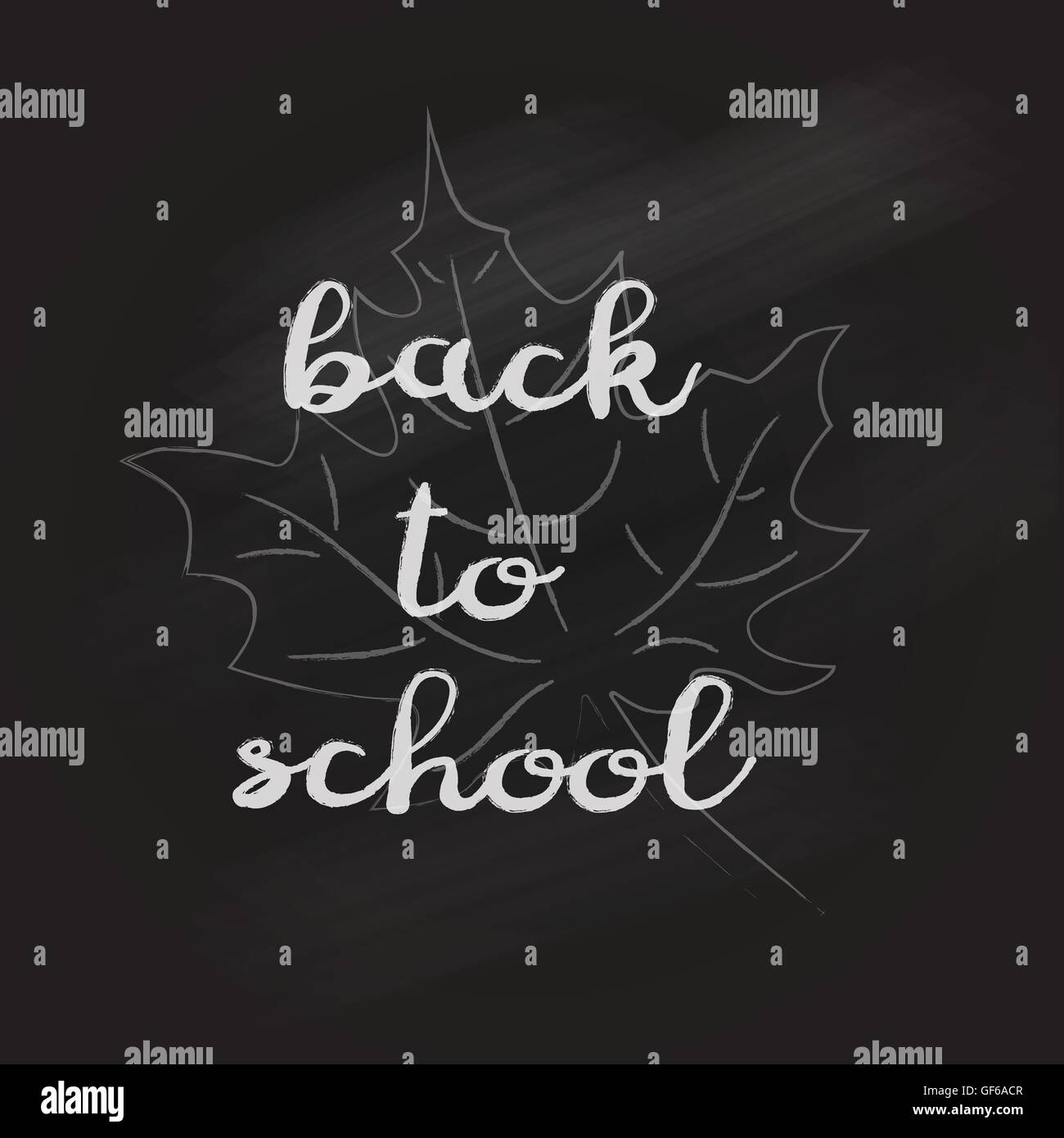 Back to School Chalkboard Background Stock Vector Image & Art - Alamy