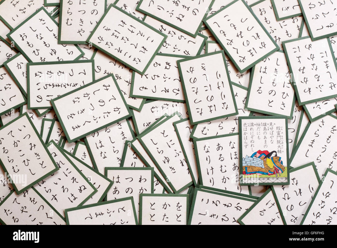 Japanese traditional card game called Hyakunin Isshu Stock Photo - Alamy