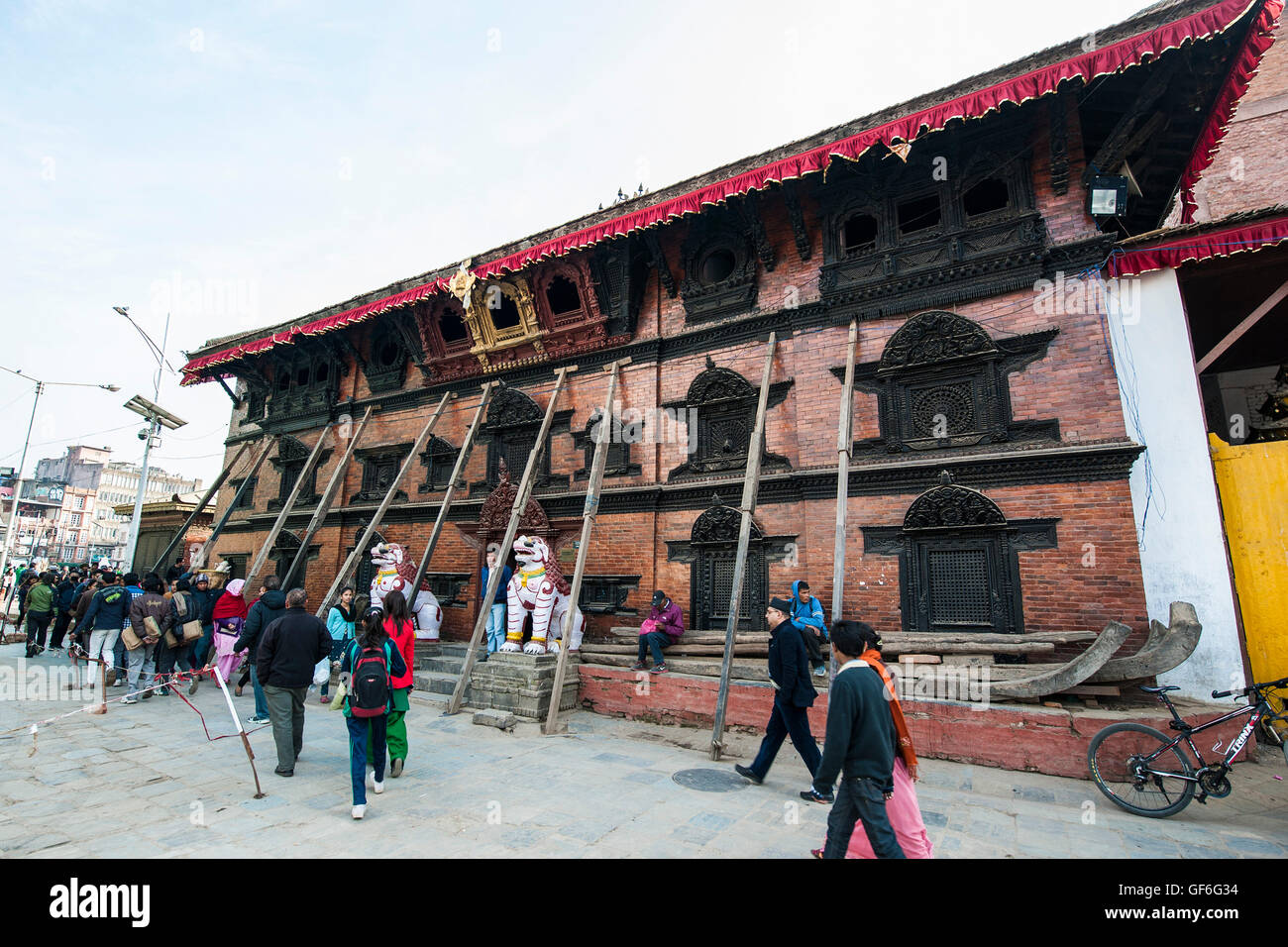 Nepal, Kathmandu, Kumari house Stock Photo - Alamy
