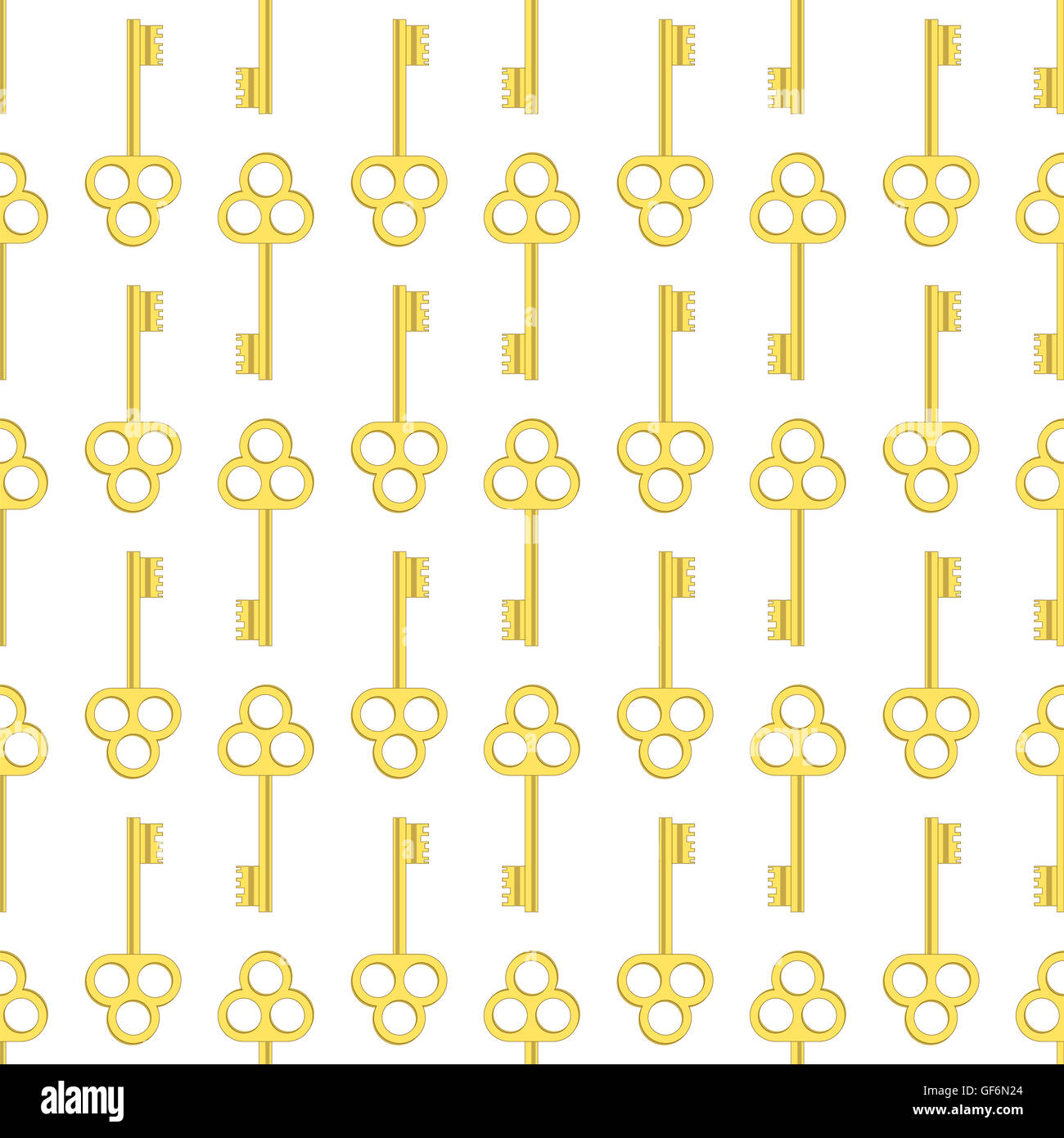 Seamless gold key pattern hi-res stock photography and images - Alamy