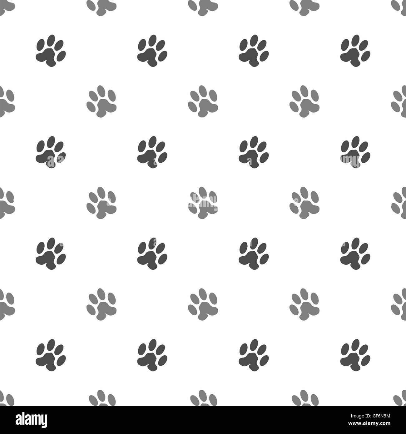 Seamless Cat Animal Paw Pattern Stock Photo - Alamy