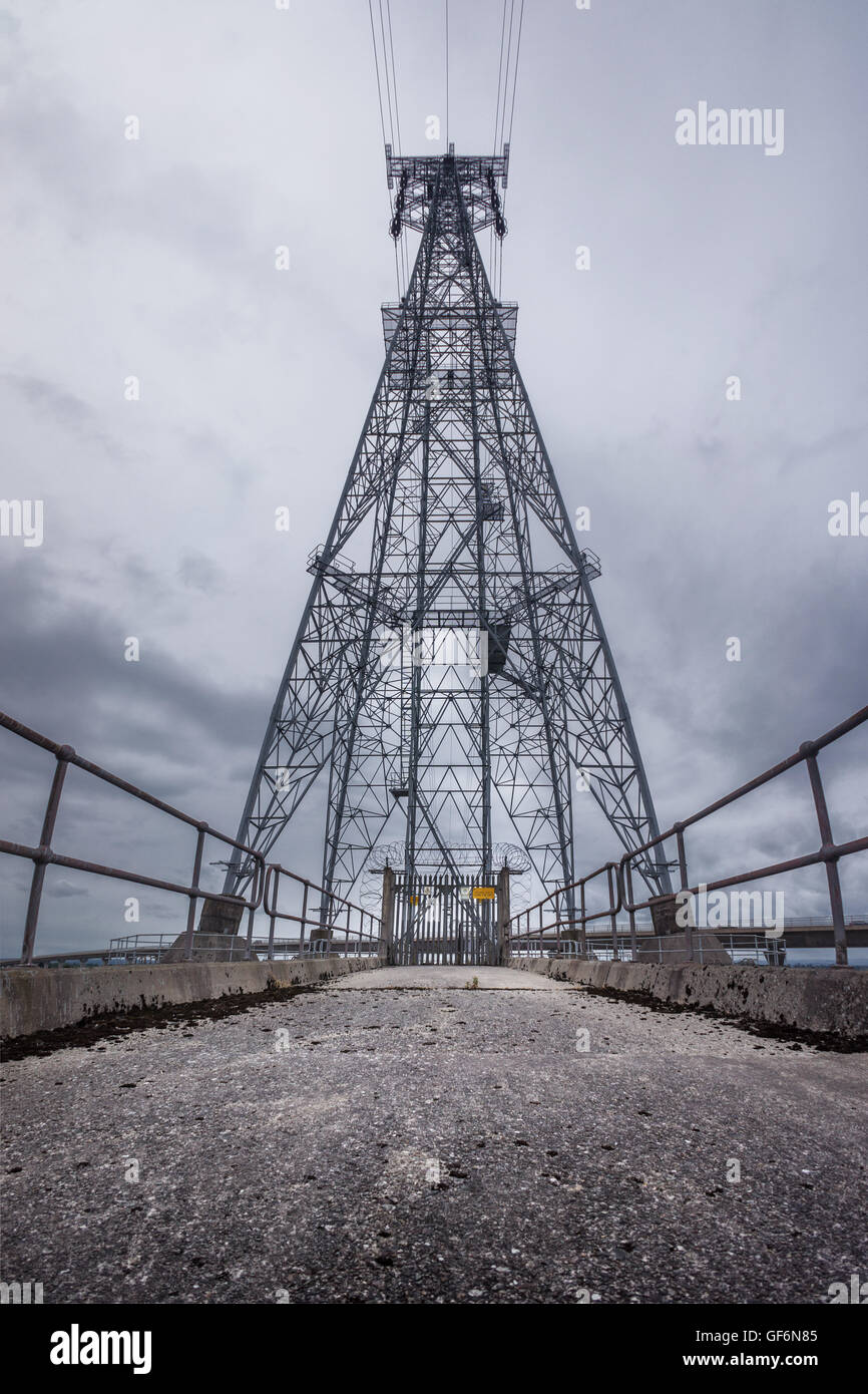Tall electricity pylon, highest in Scotland Stock Photo - Alamy